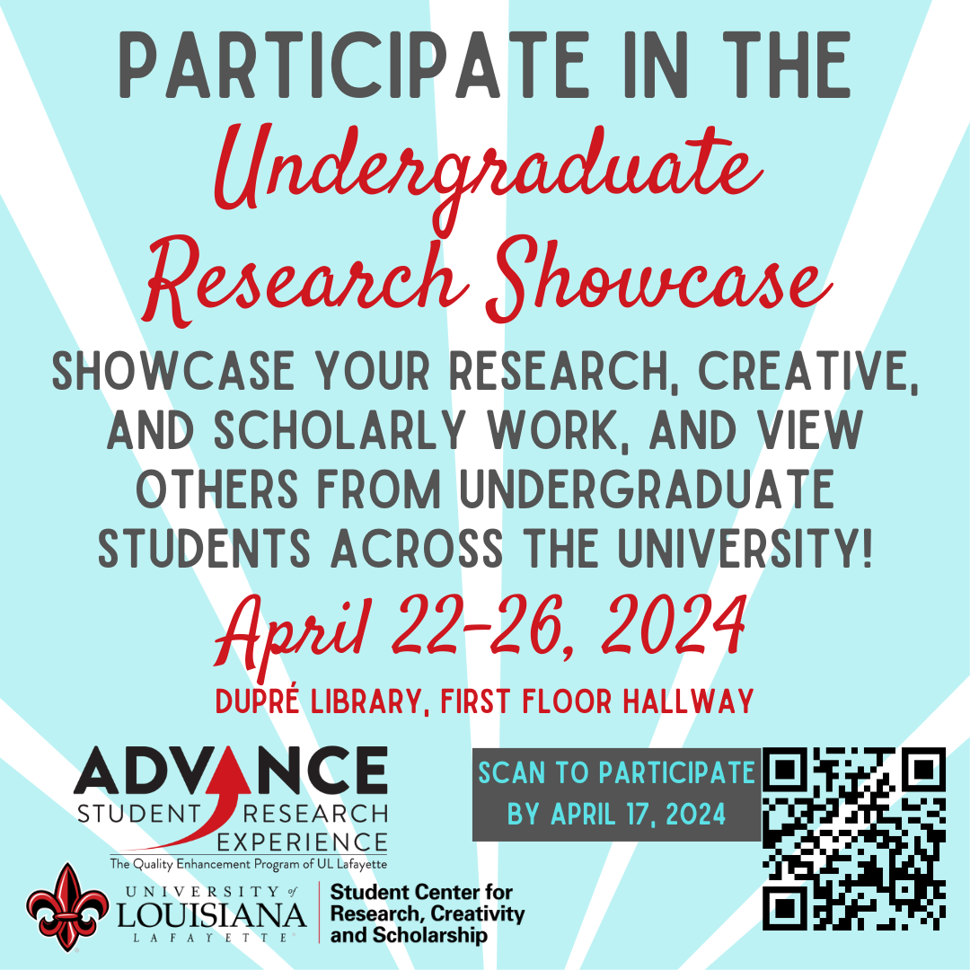 Participate in the Undergraduate Research Showcase | Advance Student ...